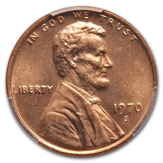 Buy 1970-S Lincoln Cent MS-64 PCGS CAC (Red, LD, DDO, FS-101) | APMEX