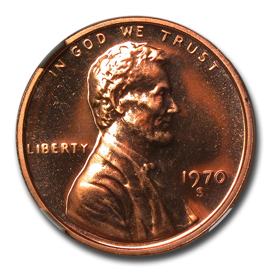 Buy 1970-S Lincoln Cent Small Date PF-67 NGC (Red) | APMEX