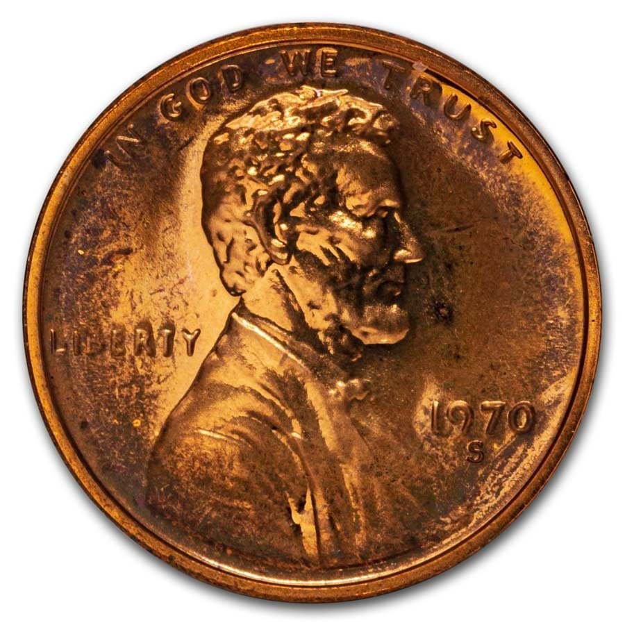 Buy 1970-S Lincoln Cent Small Date Variety Proof (Hazy, Toned) | APMEX