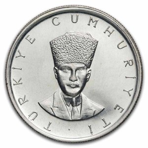 Buy 1970 Turkey Silver 25 Lira BU | APMEX