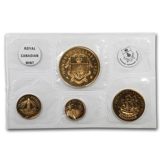 Buy 1971-1972 Bahamas 4-Coin Gold Proof Set (w/Box) | APMEX
