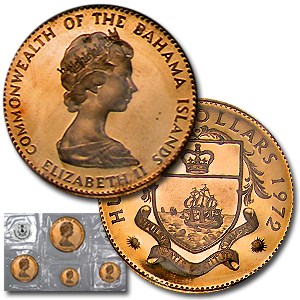Buy 1971-1972 Bahamas 4-Coin Gold Proof Set | APMEX