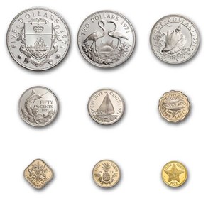 1971 Bahamas 9-Coin Proof Set (no Box/COA)