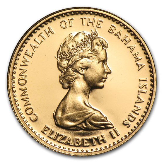 Buy 1971 Bahamas Gold 20 Dollars Lighthouse Proof | APMEX