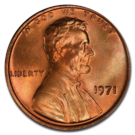 Buy 1971 Lincoln Cent MS-67+ PCGS (Red) | APMEX