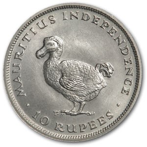 Buy 1971 Mauritius 10 Rupees Dodo Bird BU | APMEX