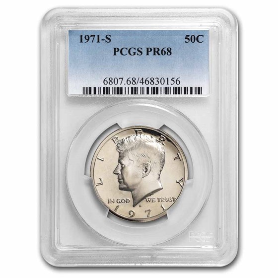 1971-S Kennedy Half Dollar Proof-68 PCGS