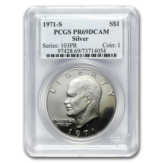 Buy 1971-S to 1978-S 11-Coin Ike Dollar Proof Set PR-69 PCGS | APMEX