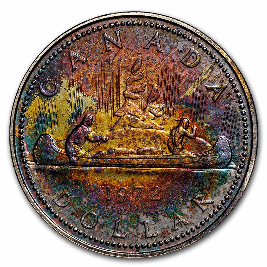 Buy 1972 Canada Silver Dollar Specimen Voyager (Toned) | APMEX