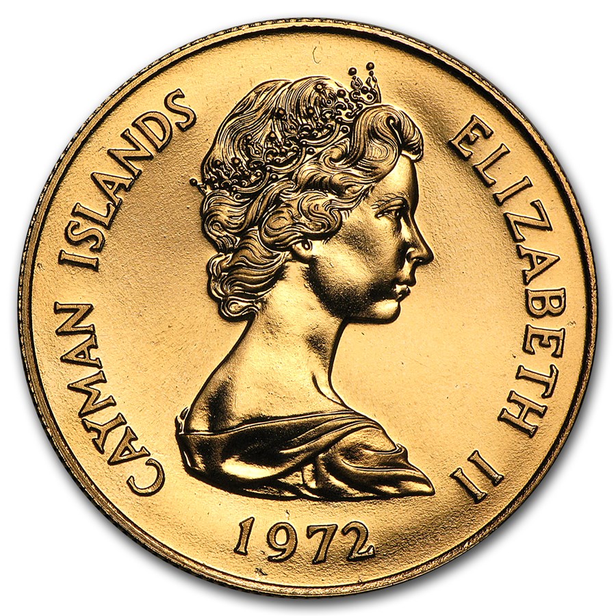 Buy 1972 Cayman Islands Proof Gold 25 Dollars | APMEX