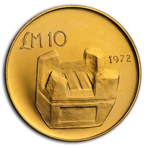 Buy 1972 Malta Gold 10 Pounds Kenur BU | APMEX