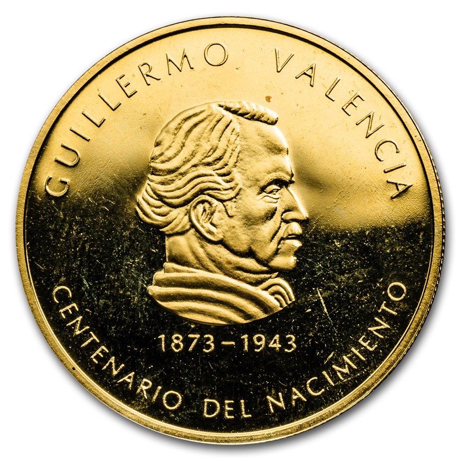 Buy 1973 Colombia Gold 2000 Pesos Valencia Proof | APMEX