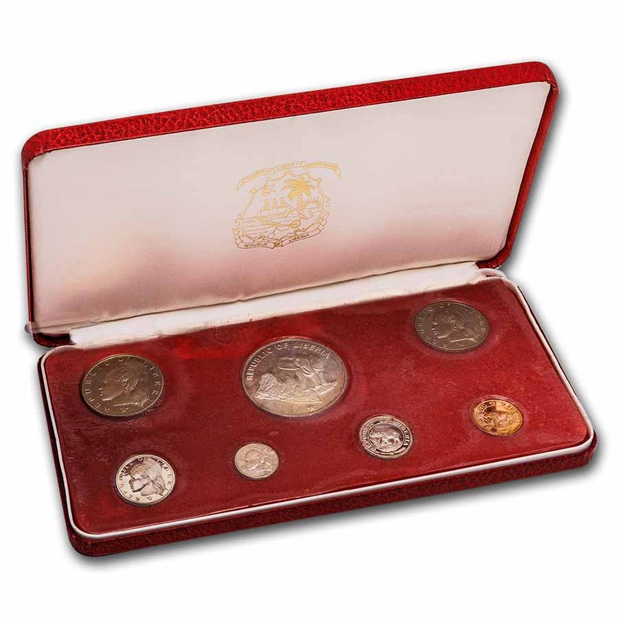 Buy 1973 Liberia 7-Coin Proof Set (w/Box) | APMEX