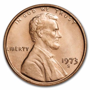 Buy 1973-S Lincoln Cent BU (Red) | APMEX
