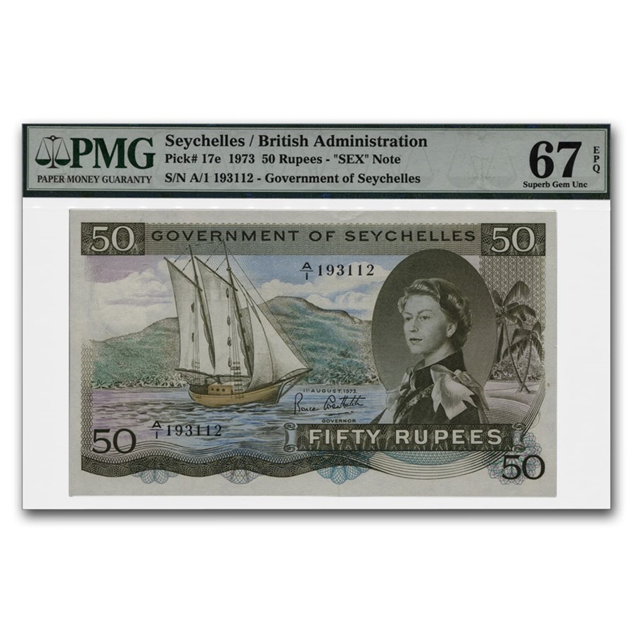 Seychelles 50 Rupee Note : Seychelles 1 rupee 1982 KM# 50.1 – XLYIJJ
