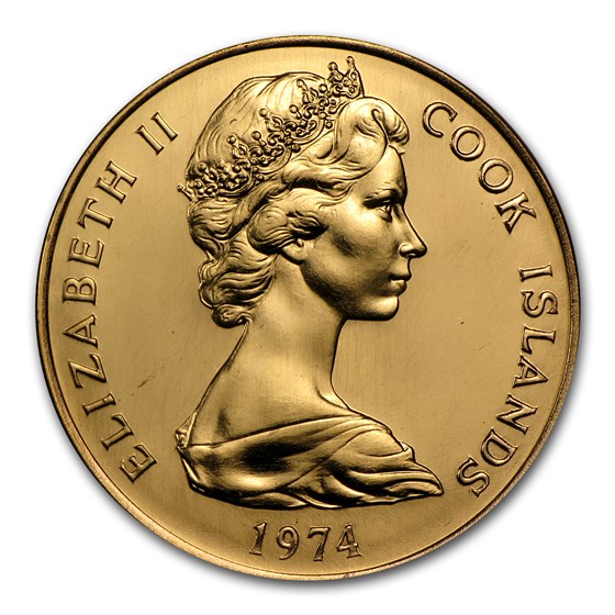 Buy 1974 Cook Islands Gold $100 Churchill Proof | APMEX
