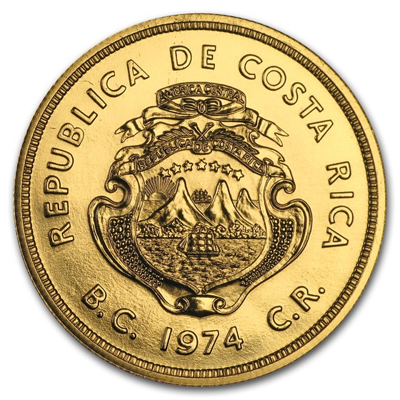 Buy 1974 Costa Rica Gold 1500 Colones Anteater BU | APMEX