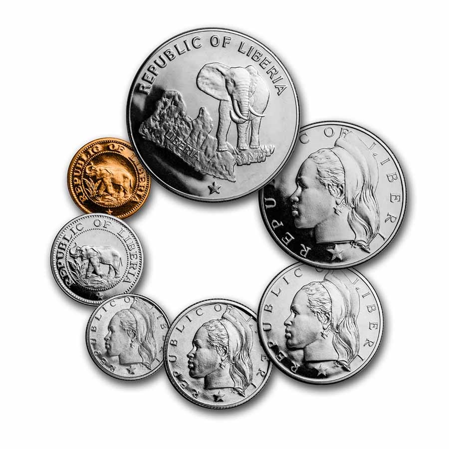 Buy 1974 Liberia 7-Coin Proof Set (no Box/COA) | APMEX
