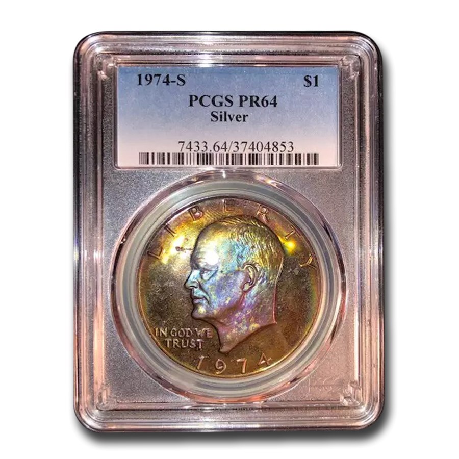 Buy 1974-S Silver Eisenhower Dollar PR-64 PCGS | APMEX