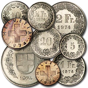 Buy 1974 Switzerland 9-Piece Mint Set BU | APMEX