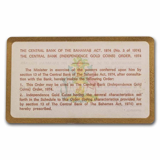 Buy 1975 Bahamas 4-Coin Gold Proof Set (w/Box) | APMEX