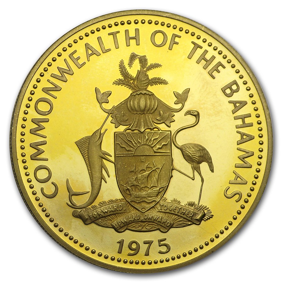 Buy 1975 Bahamas Gold $100 Anniversary of Independence Proof | APMEX