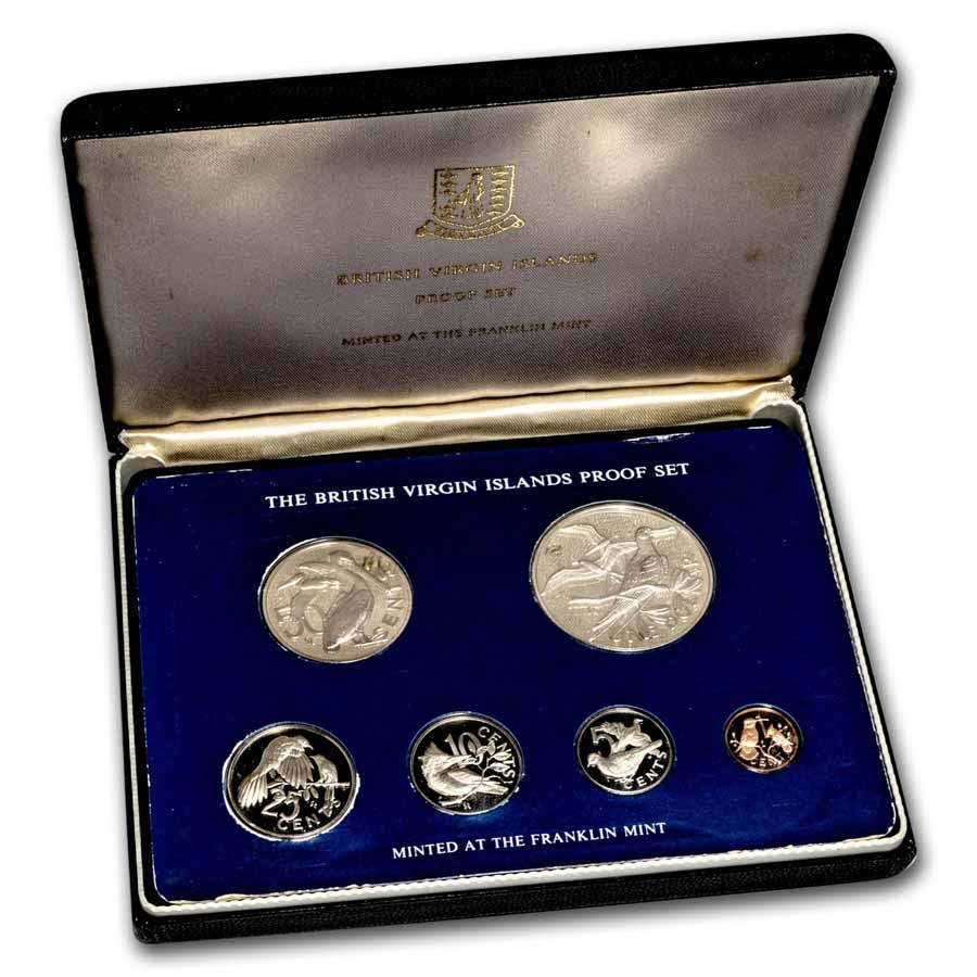1975 British Virgin Islands 6-Piece Proof Set (w/Box & COA)