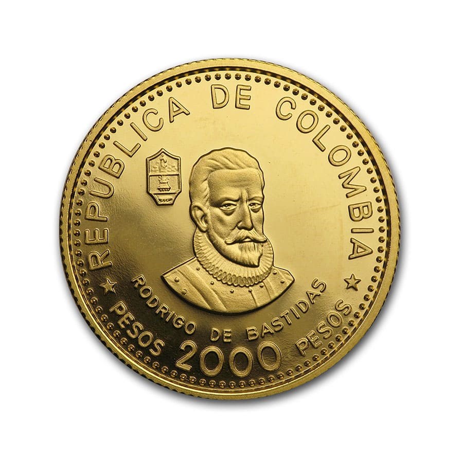 Buy 1975 Colombia Proof Gold 2000 Pesos | APMEX