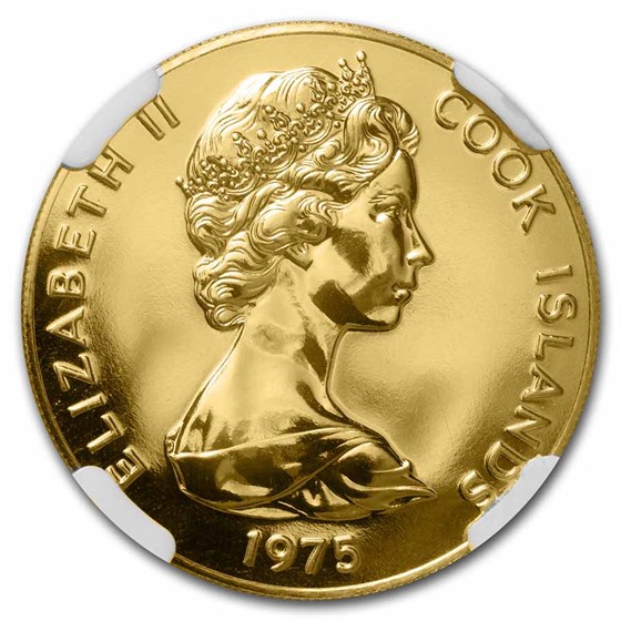 Buy 1975 Cook Islands Gold $100 MS-66 NGC DPL | APMEX