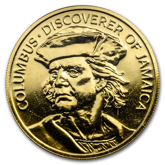 Buy 1975 Jamaica Gold 100 Dollars Columbus Proof | APMEX
