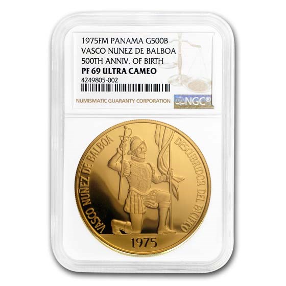Buy 1975 Panama Gold 500 Balboas PF-69 NGC | APMEX