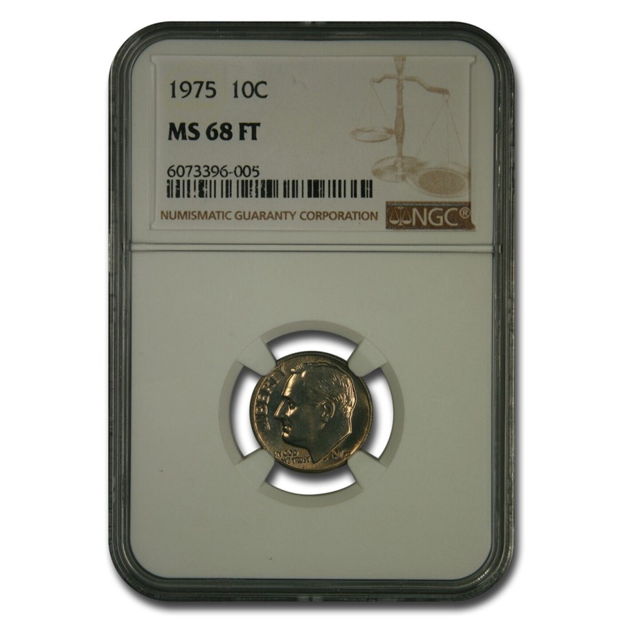 1975 Roosevelt Dime MS-68 NGC