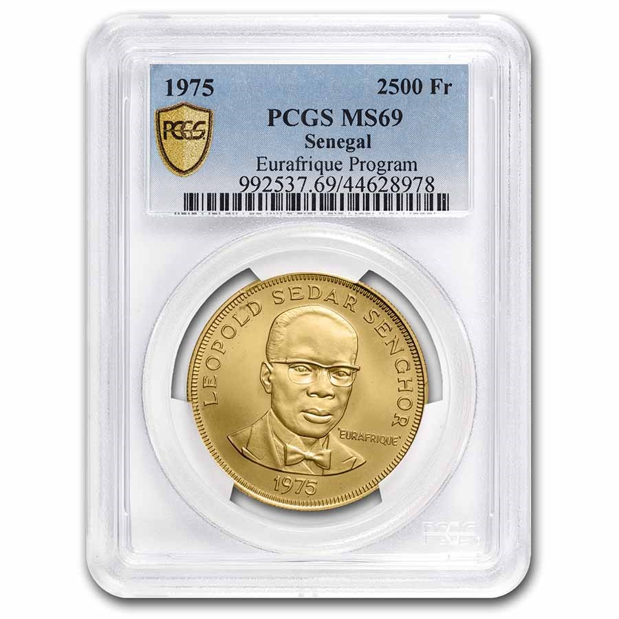 Buy 1975 Senegal Gold 2500 Francs 25th Eurafrique Program MS-69 PCGS ...