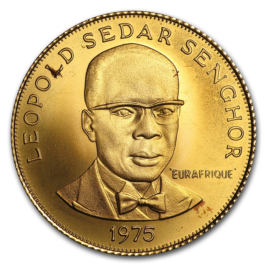 Buy 1975 Senegal Gold 500 Francs 25th Anniversary EURAFRIQUE BU | APMEX
