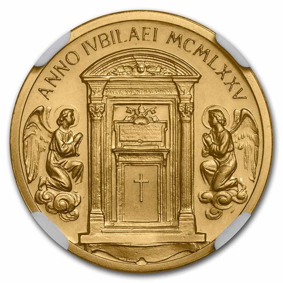 Buy 1975 Vatican City Gold Medal Pope Paul VI Jubilee PF-64 UCAM NGC ...
