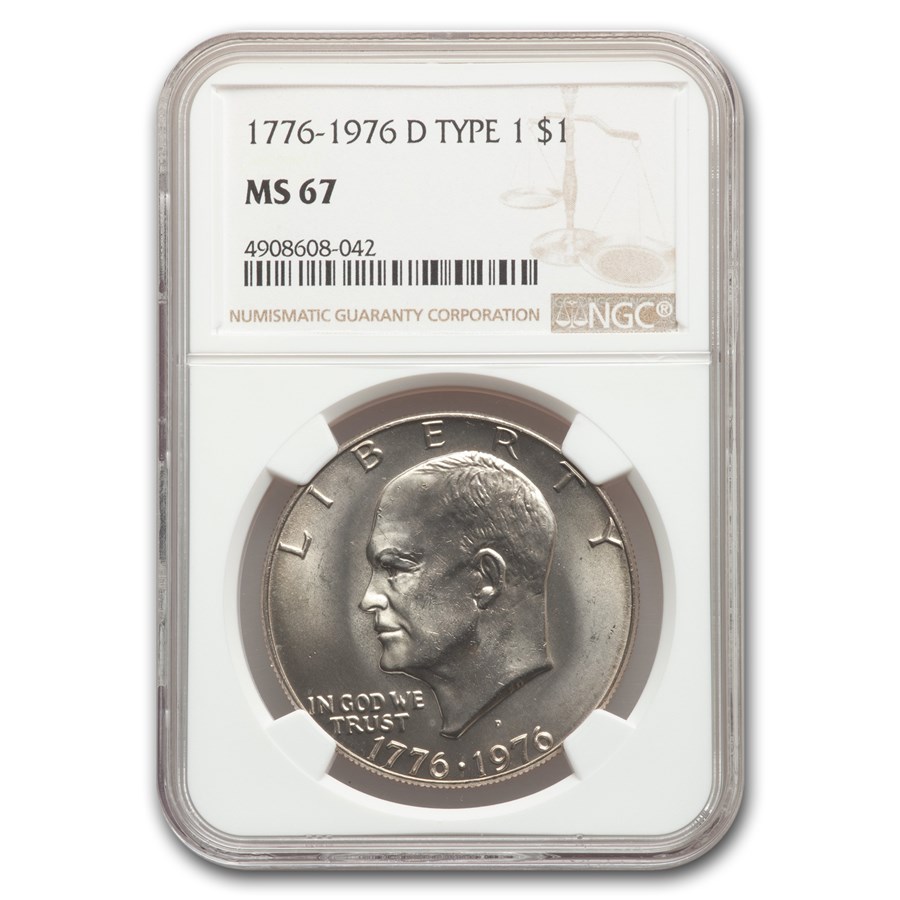 Buy 1976-D Clad Eisenhower Dollar Type I MS-67 NGC | APMEX