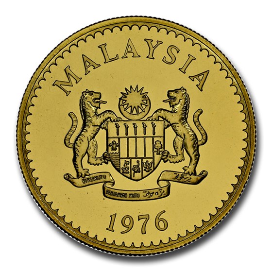 1976 Malaysia Gold 500 Ringgit MS-68 NGC