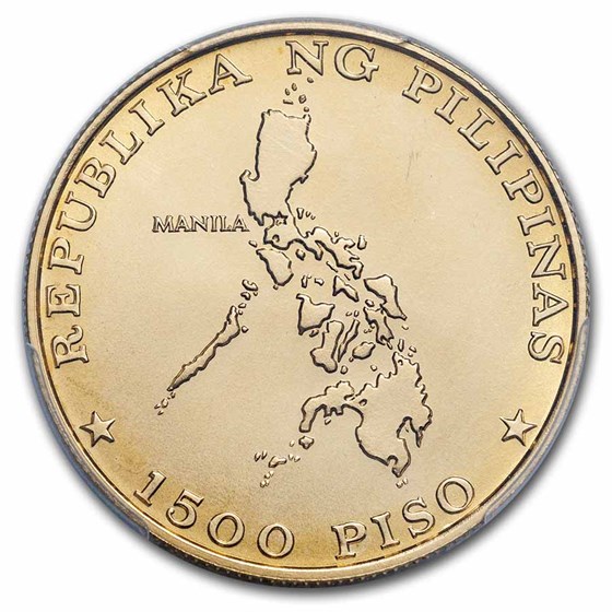 Buy 1976 Philippines Gold 1500 Piso I.M.F. Meeting MS-67 PCGS | APMEX