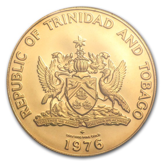 Buy 1976 Trinidad & Tobago Gold $100 Birds Proof | APMEX