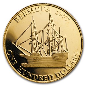 Buy 1977 Bermuda Proof Gold $100 Queen's Silver Jubilee | APMEX