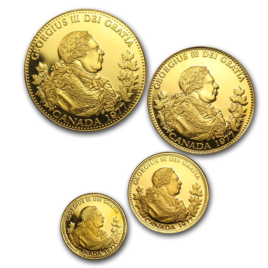 Buy 1977 Canada 4-Coin Gold Johnson Matthey & Mallory Proof Set | APMEX