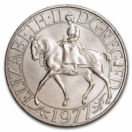 Buy 1977 Great Britain Crown Queen on Horseback BU | APMEX