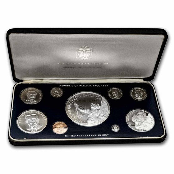 Buy 1977 Panama Silver 9-Coin Proof Set w/COA | APMEX