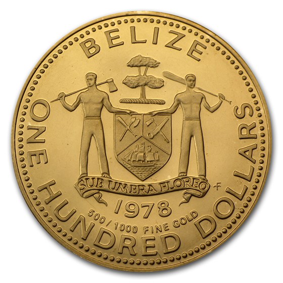 Buy 1978 Belize Gold 100 Dollars Itzamna Proof | APMEX