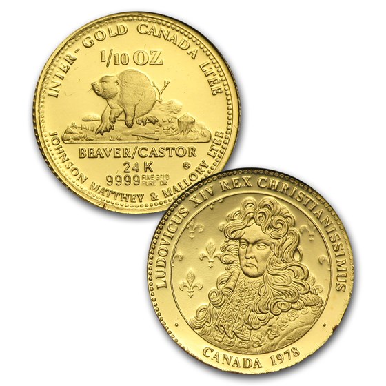 Buy 1978 Canada 4-Coin Gold JM & Mallory Set (LTEE Beaver/Castor) | APMEX