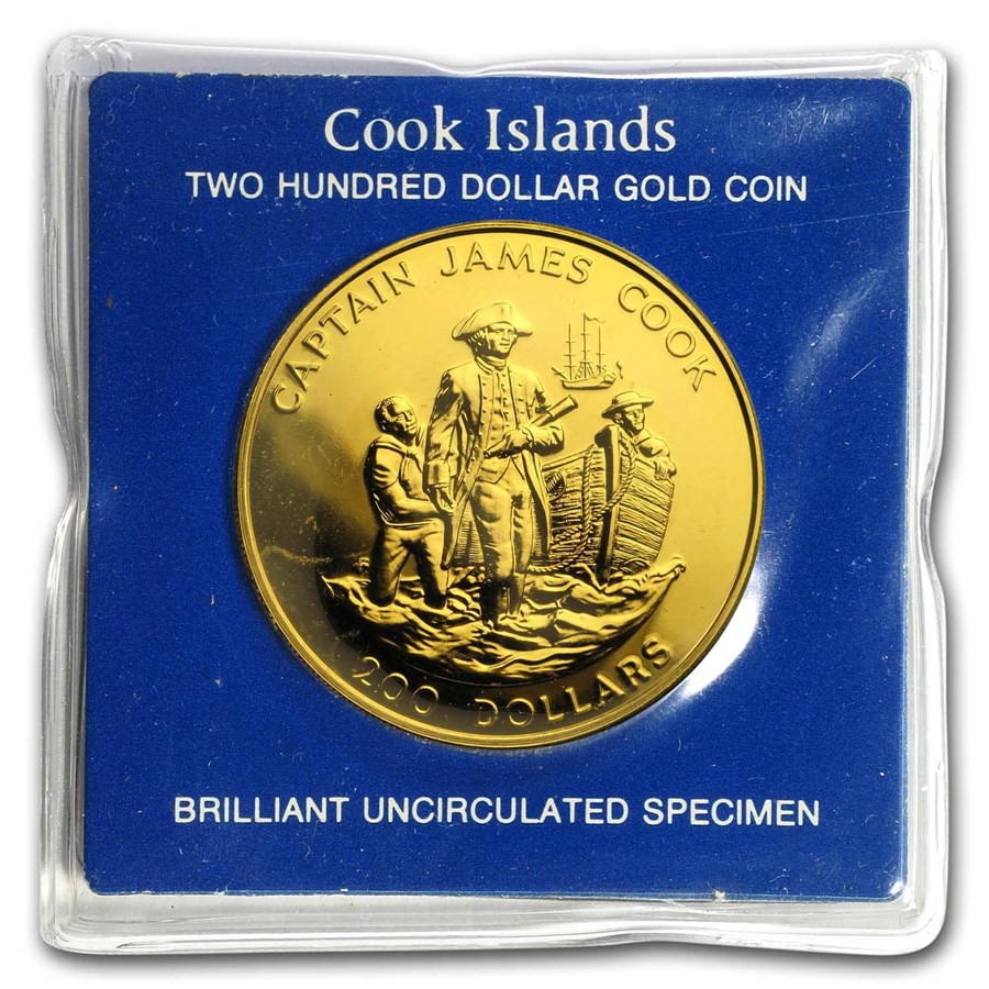 Buy 1978 Cook Islands Gold $200 Captain James Cook BU | APMEX