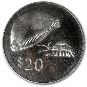 Buy 1978 Fiji Silver $20 Golden Cowrie Shell BU | APMEX