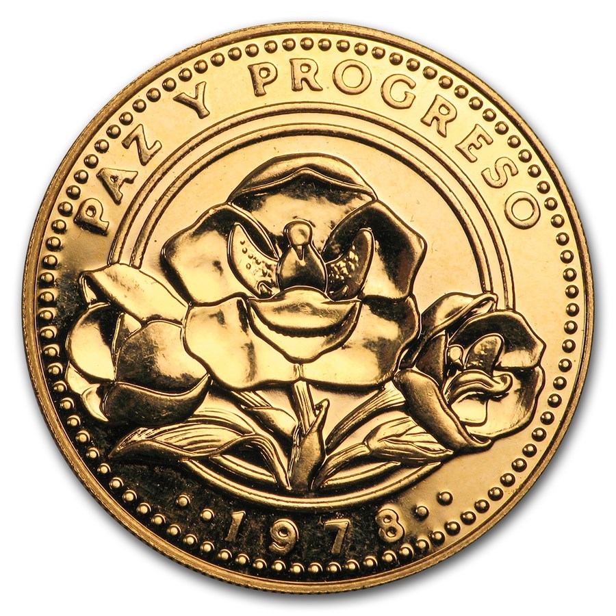 Buy 1978 Panama Proof Gold 100 Balboas Peace and Progress | APMEX