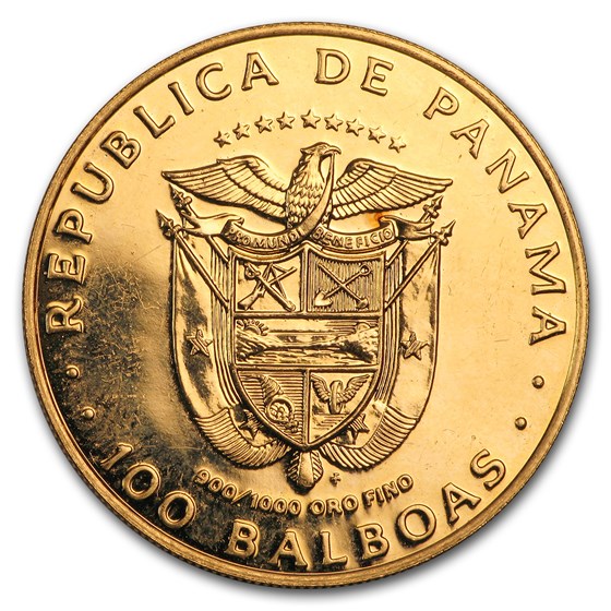 Buy 1978 Panama Proof Gold 100 Balboas Peace and Progress | APMEX