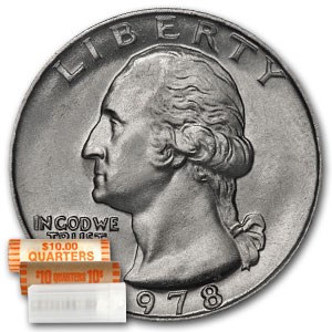 Buy 1978 Washington Quarter 40-Coin Roll BU | APMEX